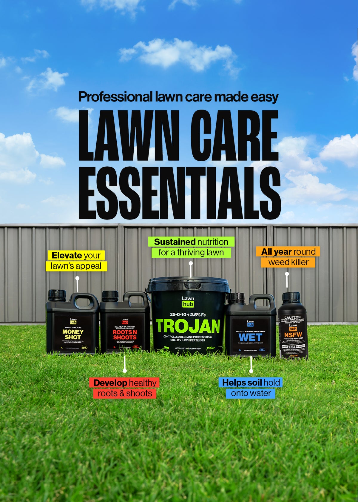 Delivering professional grade lawn care products direct to your home.
